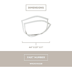 GE Appliances WR24X10229 Refrigerator Door Gasket (White)