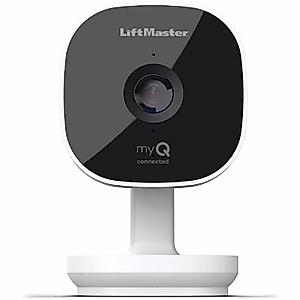 LiftMaster myQ Smart Garage HD Camera - WiFi Enabled - myQ Smartphone Controlled - Two Way Audio - Works with Key by Amazon in-Garage Delivery - Model MYQ-SGC1WLM, + Lens Cleaning Cloth