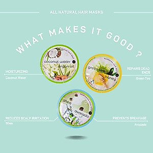 SpaLife Assorted All Natural Hair Mask 9 pack