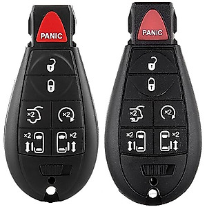 SCITOO 1 pcs Remotes Key Fob for 08-2014 for Town & Country for Caravan Durango Grand Caravan Ram 1500 Journey Challenger for 300 for Jeep Commander for Dodge Ram 2500 3500 Magnum M3N5WY783X IYZ-C01C