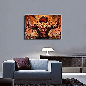 YYUU Baki Hanma Poster Hanma Yujiro Poster (5) Posters for Room Aesthetic Bedroom Decor Art Poster 12x18inch(30x45cm) Unframe-style