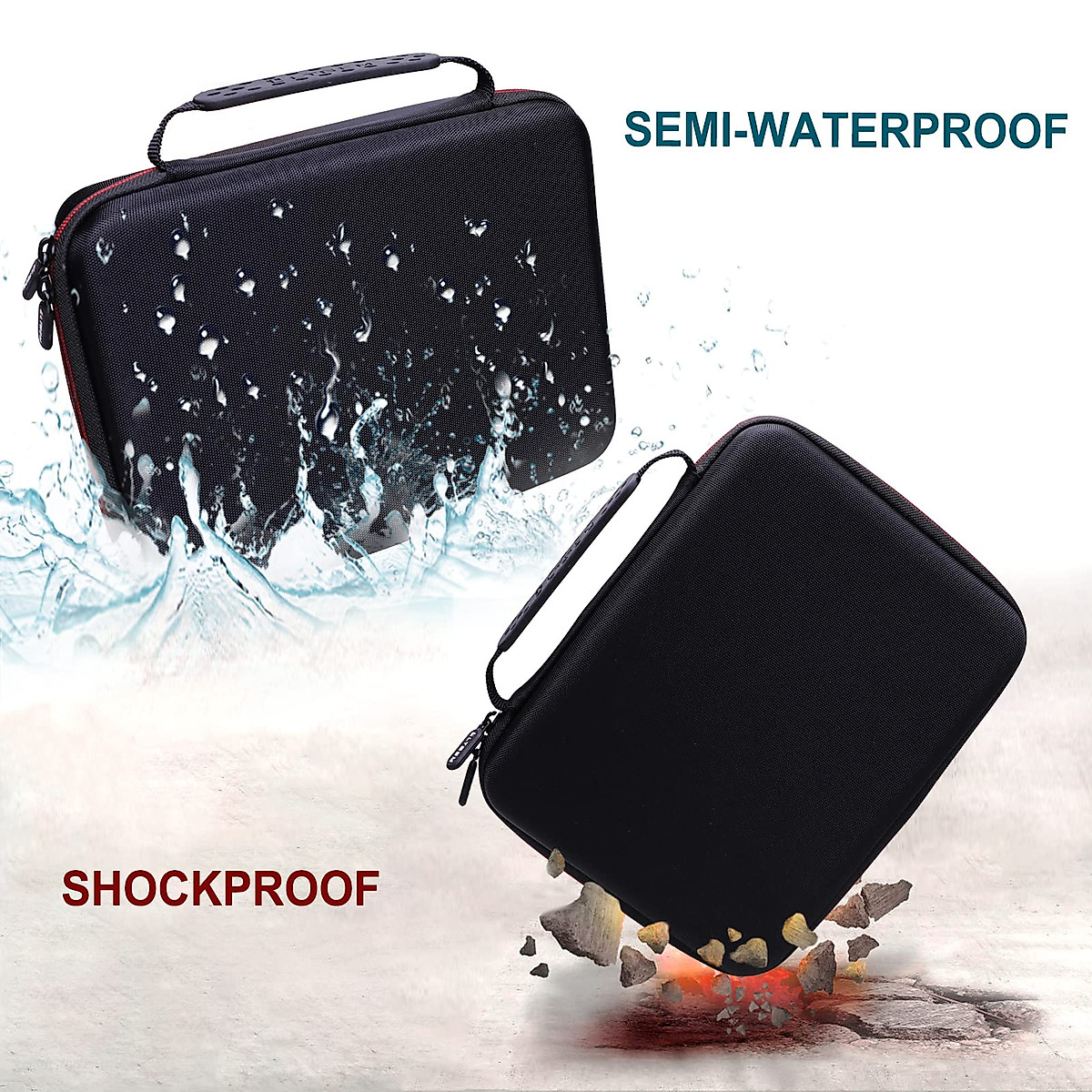 LTGEM EVA Hard Case for ELEPHAS 2020/2022 Mini WiFi Movie Projector - Travel Protective Carrying Storage Bag