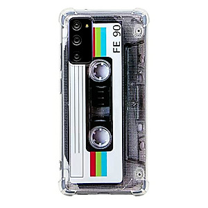 FAteamll Case for Galaxy S20 FE 5G,with Reinforced Corners TPU Soft Bumper Retro Cassette Tape Case Compatible with Samsung Galaxy S20 FE 5G