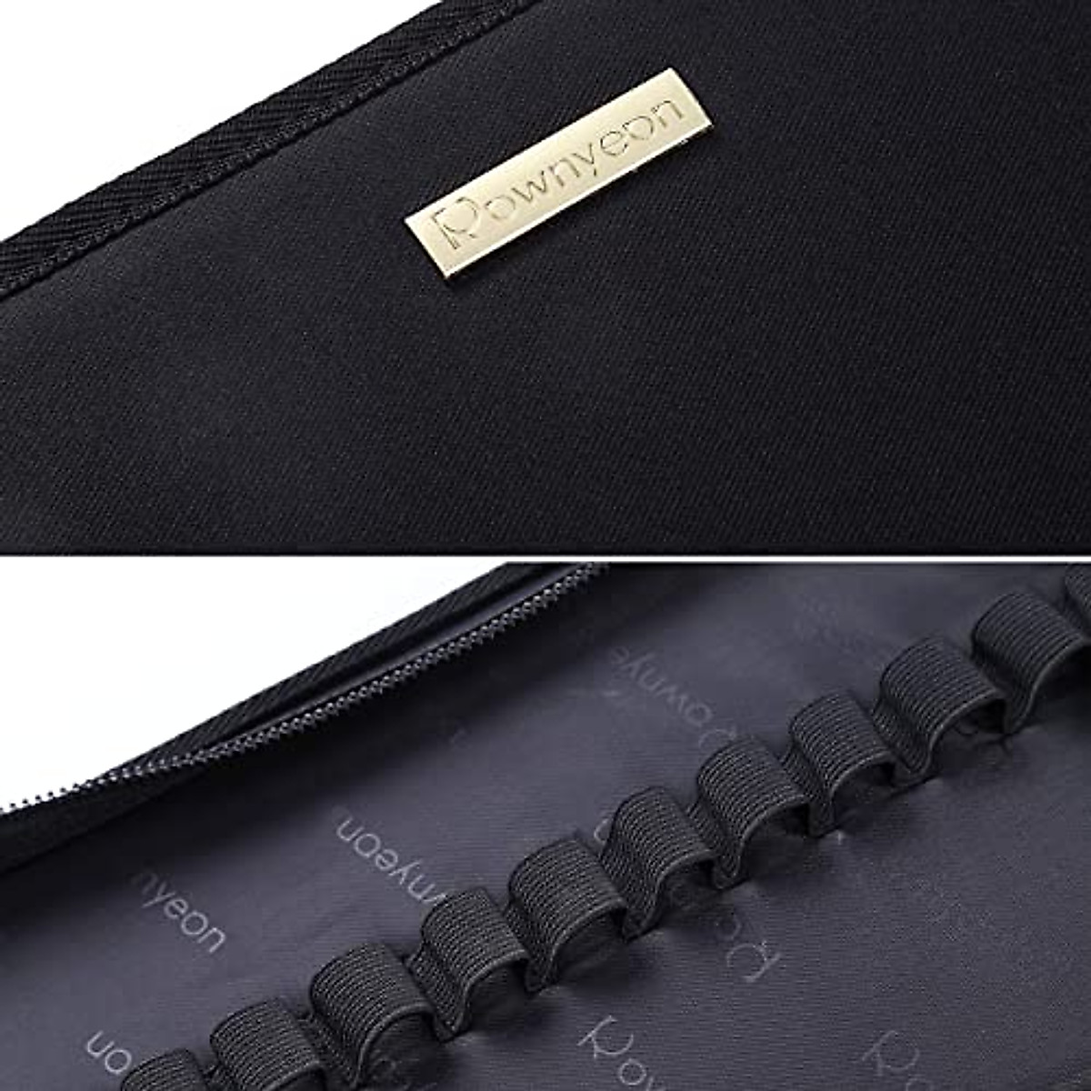 ROWNYEON Lipstick Organizer Case Lipstick Holder 67 Slots Portable Lipstick Bag Travel Makeup Bag Cosmetic Case Large Capacity Lipstick Carrying Case Makeup Artist Lip Gloss Storage Bag -Black
