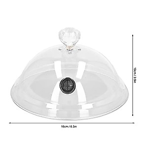 CHICIRIS Smoke Infuser Cover, Smoke Infuser Hood, Home Smoking Dome Cover Kitchen Cooking Smoke Acrylic Hood Smoke Infuser Cloche Lid for Smoker Sprayer Plates Bowls