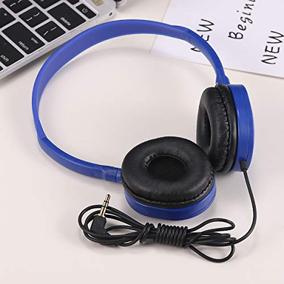 Hongzan Kids Headphones Bulk 5 Pack Multi Color for School Classroom Students Children Teen Boys Girls and Adults (Mixed)