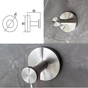 Luxehold No-Drill Hooks, Superhold No Drill Hooks, Luxegrip No-Drill Hooks, Gold Adhesive Towel Hooks, Waterproof Hooks for Bathrooms, Kitchens and Bedrooms (4 pcs Silver)