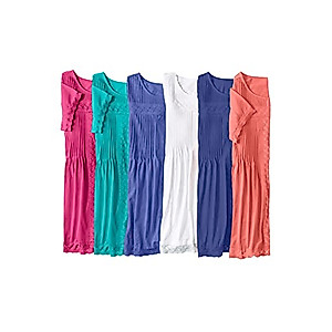 Woman Within Women's Plus Size Lace-Trim Pintucked Tunic - 2X, White