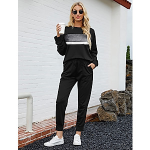 Bofell Two Piece Outfits for Women Fall Winter Clothes 2 Piece Lounge Sets 2024 M