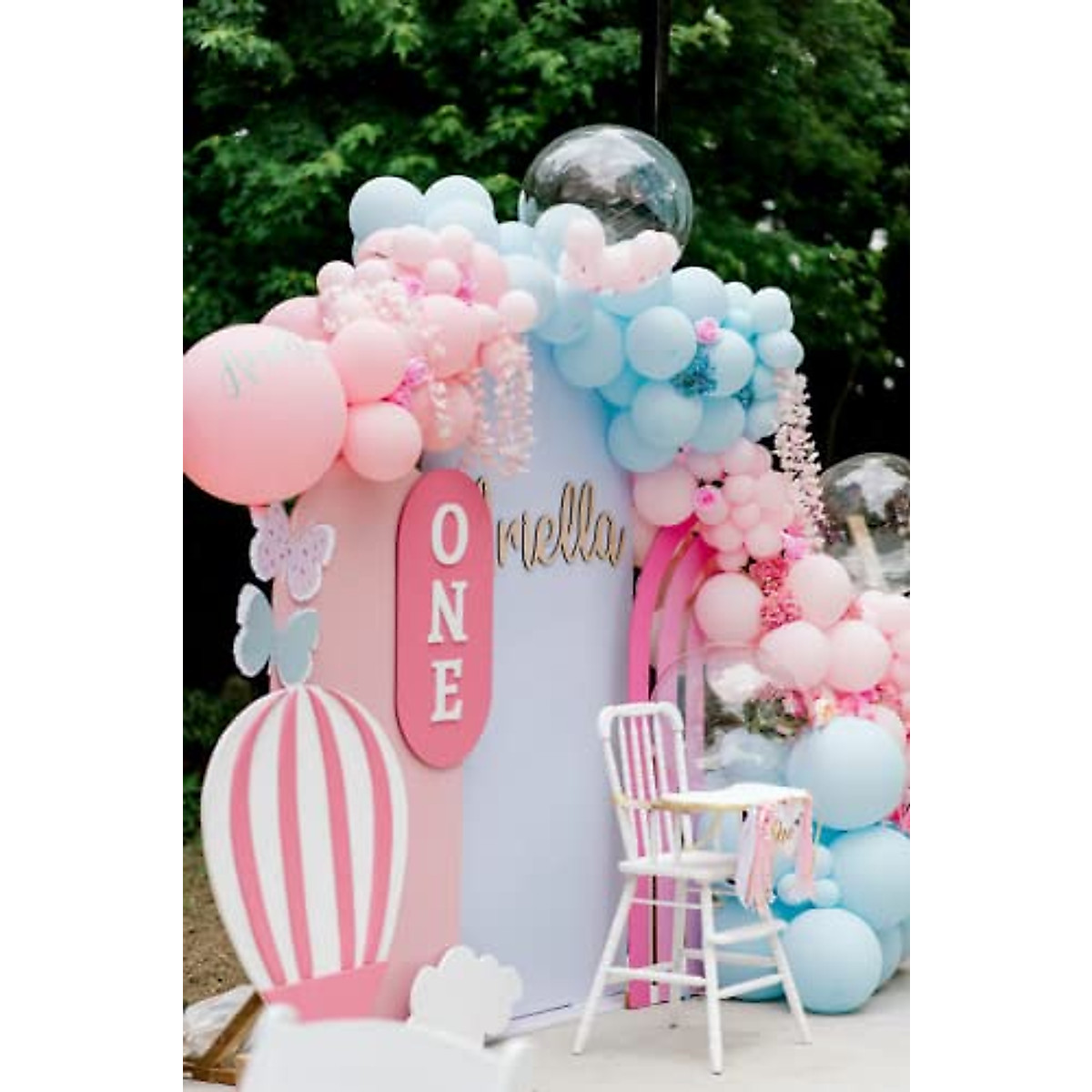 HUAXUS Pink Balloons - 100pcs Pastel Light Pink Latex Balloons Different Sizes 18/12/10/5 Inch for Valentines Day Baby Shower Wedding Birthday Party Decorations