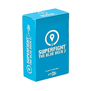 Skybound Superfight Blue Deck 2: 100 New Location Cards for The Game of Absurd Arguments | Party Game of Super Powers and Super Problems, for Kids Teens Adults, 3 or More Player Ages 8+