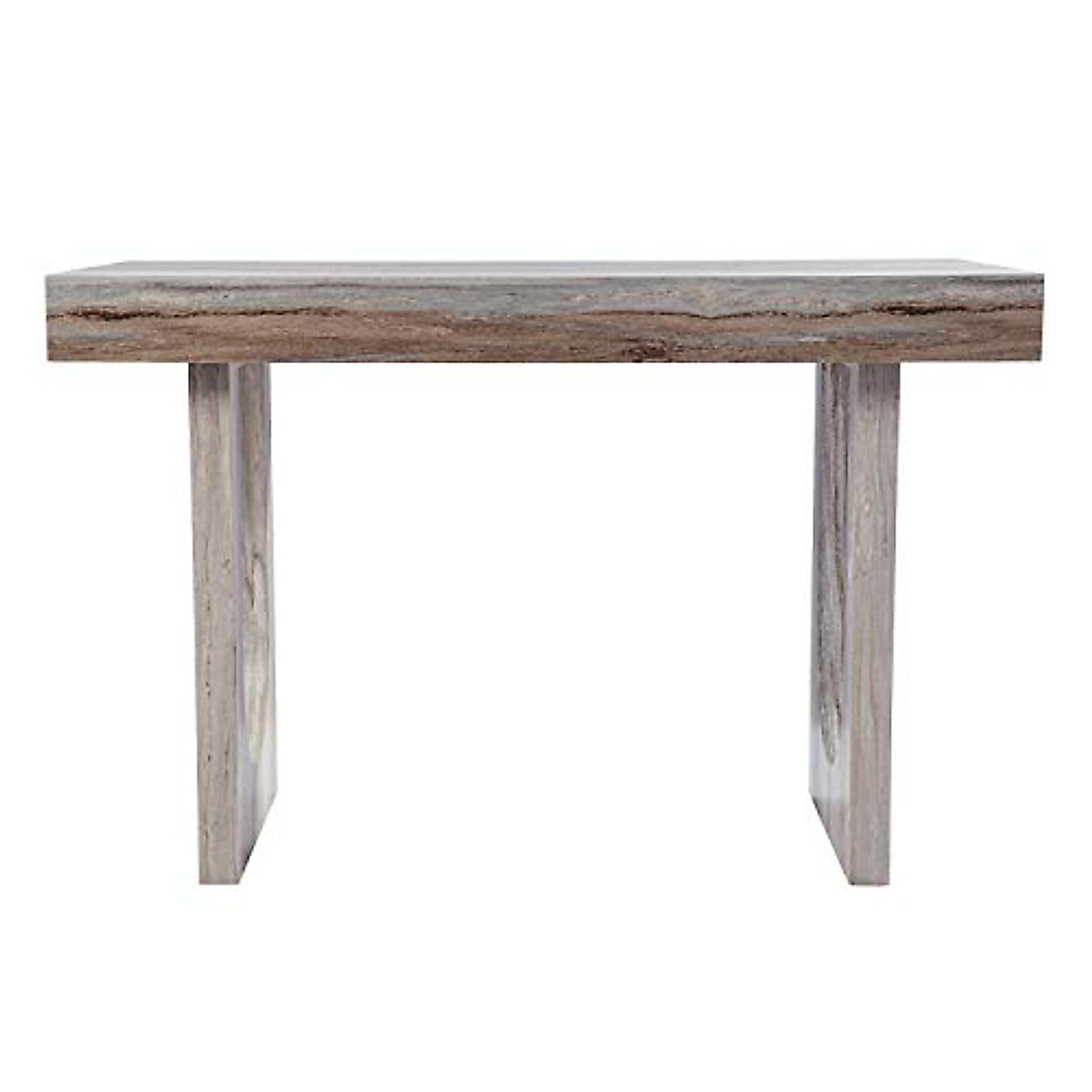 SEI Furniture Chadkirk Writing Desk, Brown Faux Marble