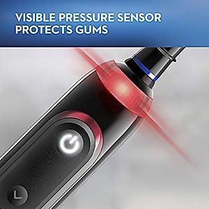 Oral-B GENIUS X Electric Toothbrush with 3 Oral-B Replacement Brush Heads and Toothbrush Case, Black