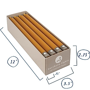 Northern Lights Candles - 12" 12pk Tapers - Caramel - 72780