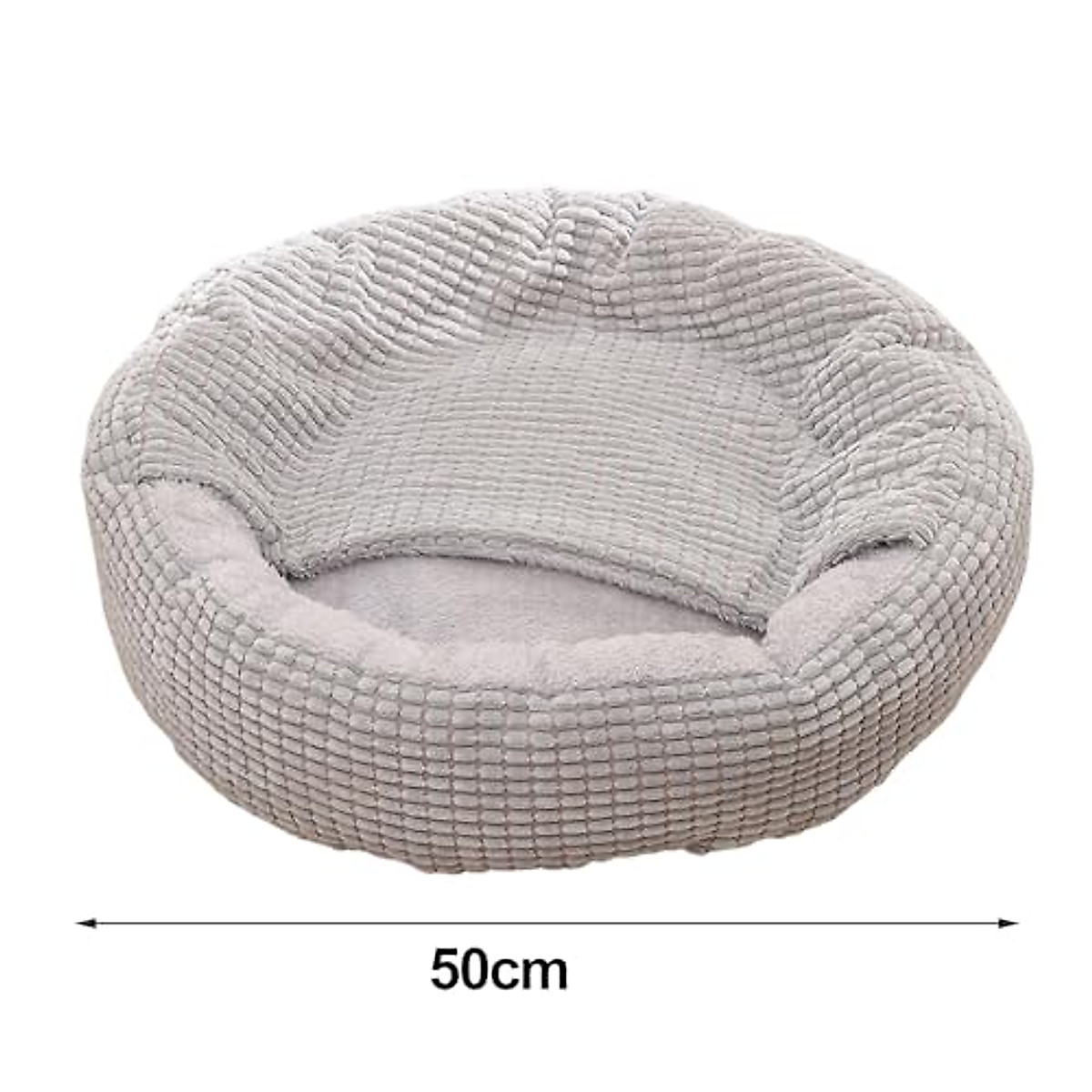 Warm Cozy Pet Sleeping Pad Winter Cat Nest Soft Breathable Cotton Bed for Small Dogs Keep Pet Warm Cozy Soft Plush Cat Bed Grey S