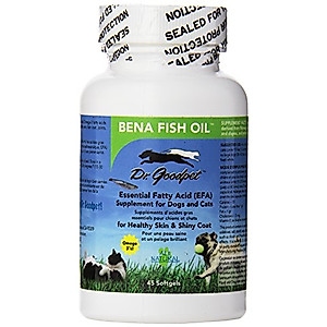 Dr. Goodpet Bena Fish Oil High Potency Omega 3 Essential EPA/DHA for Dogs and Cats