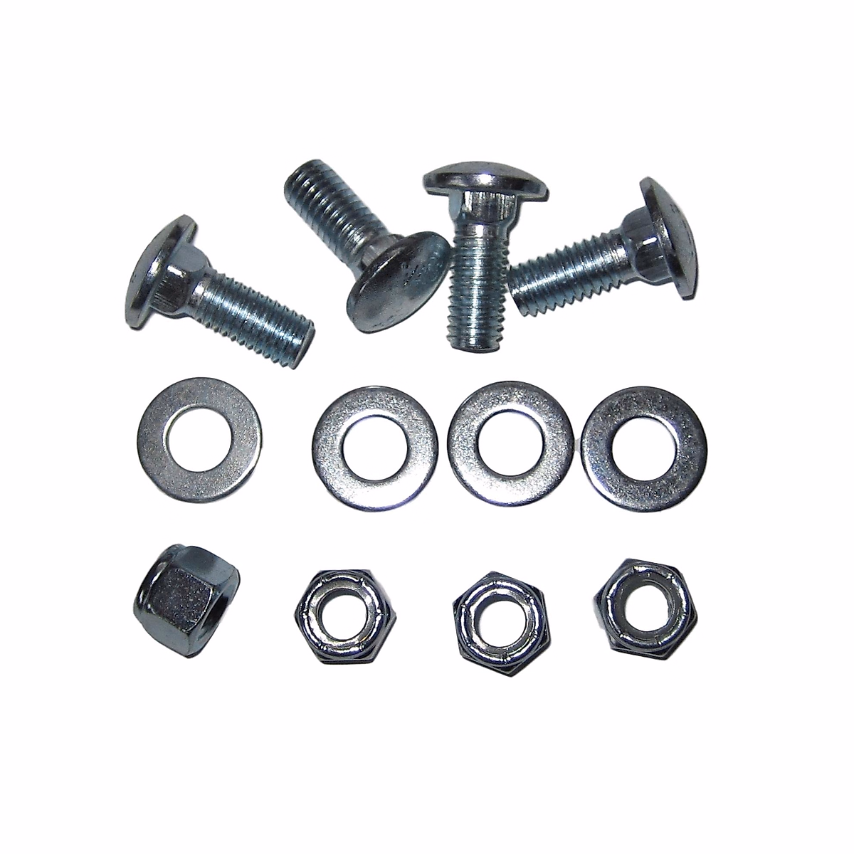 4PK Carriage Bolts 06200235 for Ariens Skid Shoe 02483059 Snowblower Parts with Washers and Lock Nuts
