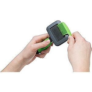 TRIXIE Pet Grooming Soft Brush & Comb Set for Puppies, Kittens, and Small Animals