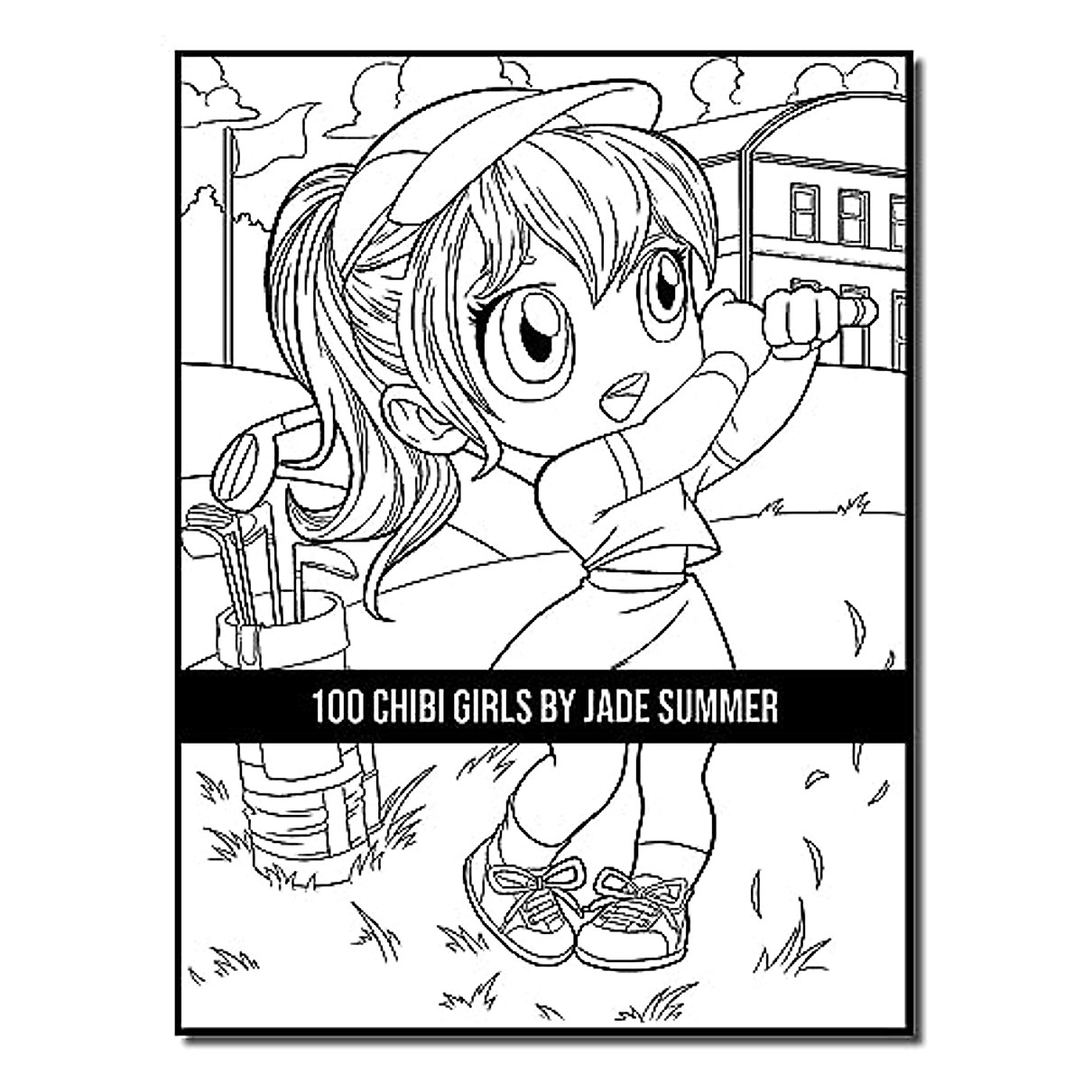 100 Chibi Girls: An Adult Coloring Book Collection with Cute Girls, Fantasy, Horror, Christmas, and More!