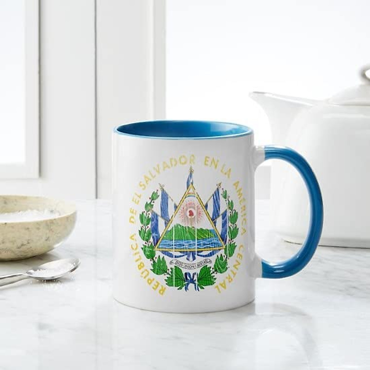 CafePress El Salvador Coat Of Arms Mug Ceramic Coffee Mug, Tea Cup 11 oz