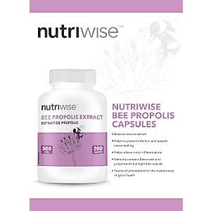 NutriWise Brazilian Bee Propolis Extract immune support 500mg