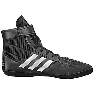 adidas Performance Men's Combat Speed.5 Wrestling Shoe, Black/Silver Metallic/Black, 10