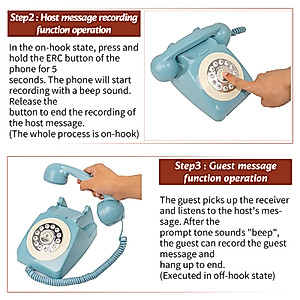 Audio Guest Book Wedding Phone, Wedding Guest Book Alternative with RGB LED Sign and Frame, Record Audio Message Guest Book for Wedding Bridal Shower Baby Shower Anniversary Birthday Party (Blue)