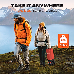 Overmont Collapsible Wagon Cart with Wheels - Foldable Heavy Duty Wagon with Big All-Terrain Wheels - 330Lbs Weight Capacity with Side Pockets for Camping Sports Garden Grocery Shopping red