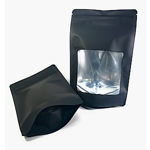 50 Pack Resealable Mylar 4 Mil Thick Smell Proof Bags 6” x 9” x 3” Stand Up Zip Seal Foil Pouch. Ultra-Clear Window Not Frosted. Food Grade. Travel, Storage and Display ROYPACK