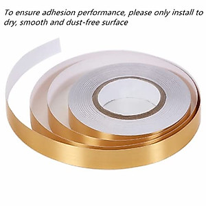 MISSYOUNG Women’s Casual Dress, Long Sleeve Dress, Below Knee Length Dress (Gold, 1/4 in x 55 yds)