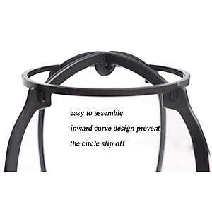 wiysday 6PCS Wig Holder，Wig Stands, Collapsible Wig Stand for Short Wig,14 inch Portable Travel Wig Holder (Black)