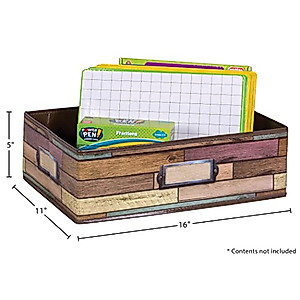 Teacher Created Resources Reclaimed Wood Storage Bin (20914)