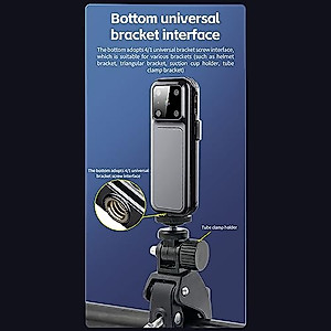 Wearable Camera, Infrared Night WiFi Sports Camera with Suction Cup for Video Recording