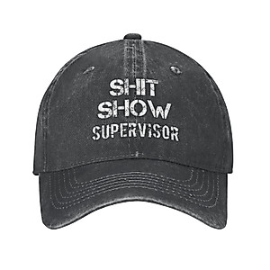 Cryptomancy Shit Show Supervisor Hat for Men Baseball Caps Adjustable Hats