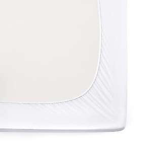 PEACE NEST Quilted Bedding Mattress Pad Protector, Cooling Down Alternative Mattress Topper King Size, Mattress Cover with Elastic Deep Pocket, White