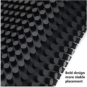 Bar Mat Quality Rubber Barber Service Mat, Black Coffee Bar Mats, Spill Mat for Counter-Top (16''X28'')