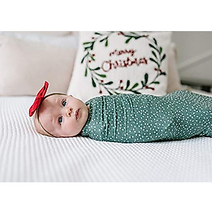 Large Premium Knit Baby Swaddle Receiving Blanket"Juniper" by Copper Pearl