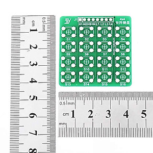 SGerste 4X4 Matrix Keyboard Tact Touch Switch MCU Learning Board Development Board External Expansion Kit 3Pcs