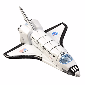 Aeromax Pull Back Space Shuttle, Boxed Die Cast, White