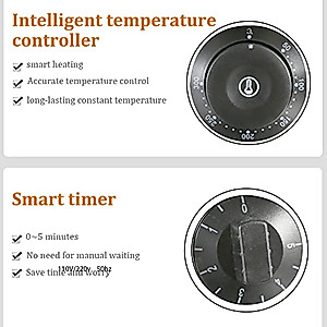 SRMNFADZ Japanese Fish Shaped Waffle Maker, Commercial Electric Non Stick Taiyaki Waffle Machine, Electric Cake Pan Bread Maker for Party Cafe Tea Shop