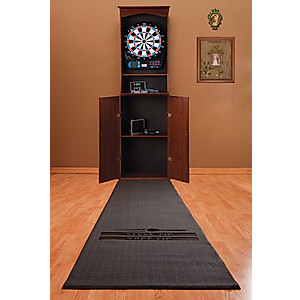 Viper by GLD Products Padded Throw/Toe Line Dart Mat (Steel and Soft Tip Darts) , Black, 117" Length x 24" Width x 125 mil Thickness