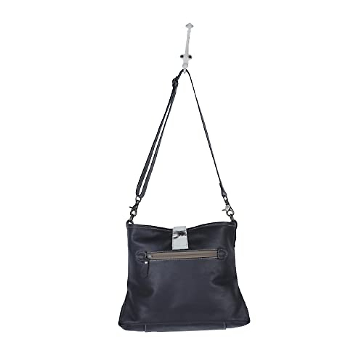 Myra Bag Blue Labyrinth Leather & Hairon Bag S-3982