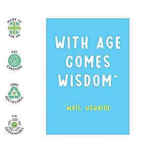 Sister Birthday Card - Brother Birthday Cards - Funny Gifts For Son Daughter Grandson Him Her - Humorous Birthday Cards For Men - Comes With Fun Stickers - Made In UK By Central 23