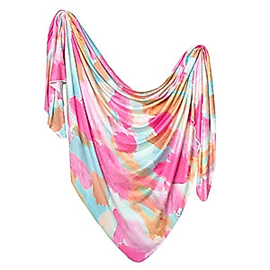 Copper Pearl Large Premium Knit Baby Swaddle Receiving Blanket Monet