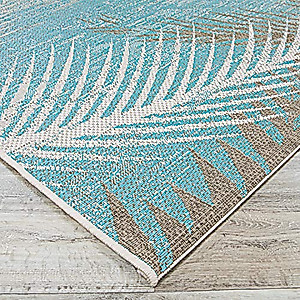 Couristan Monaco Area Rug, 2' x 3'7", Aqua