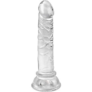 Realistic Dildo 5.7 inch, Clear Dildo with Strong Suction Cup for Hands-Free Play, Soft Material Adult Sex Toys for Beginner and Couple Portable z33