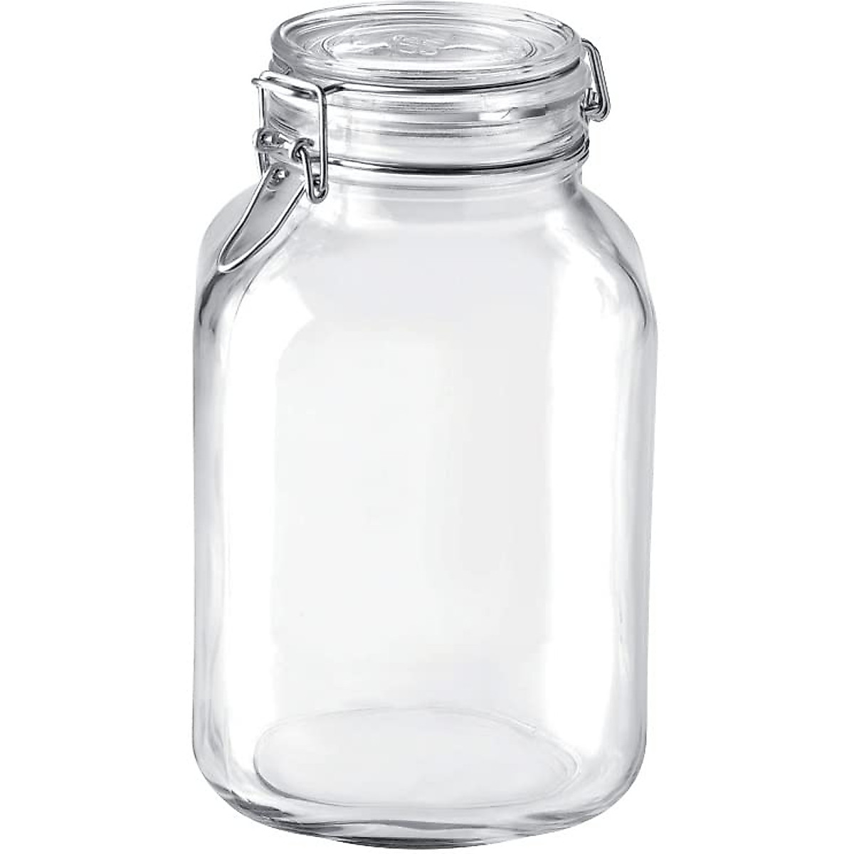 Bormioli Rocco Fido Glass Square Jar, 3 Liter