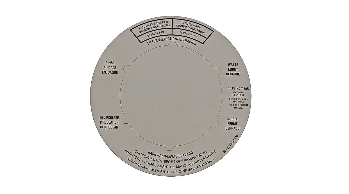 MULAN SPX0710G Label Plate Replacement for Hayward Valves