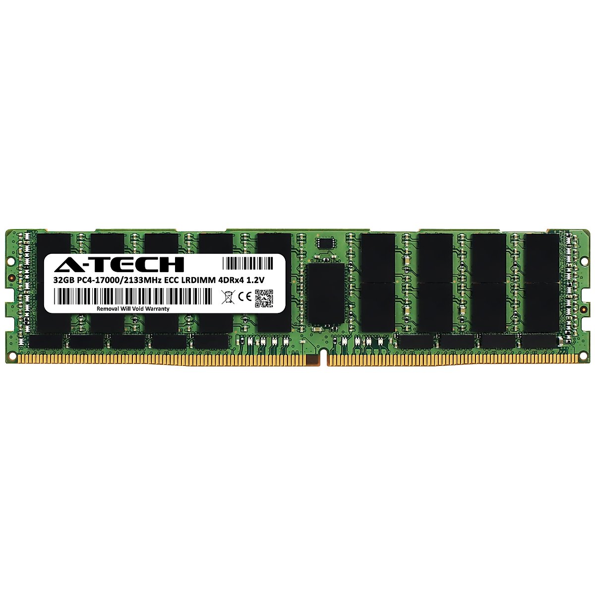 A-Tech 32GB RAM Replacement for Hynix HMA84GL7AMR4N-TF | DDR4 2133MHz PC4-17000 (PC4-2133P) 4DRx4 (4Rx4) 1.2V ECC LRDIMM Load Reduced DIMM 288-Pin Memory Module