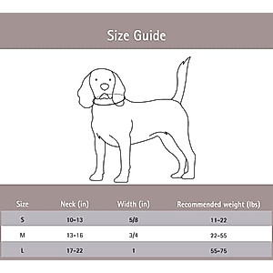 Dog Collar - Cute Dog Collar for Small/ Medium/ Large Dogs, Boy and Girl Dog Collars Soft Adjustable (Large (17"-22"), Leaves and Flower)